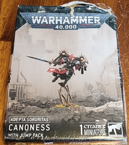 Adepta Sororitas: Canoness w/ Jump Pack Warhammer 40K ~ DAMAGED BOX | eBay