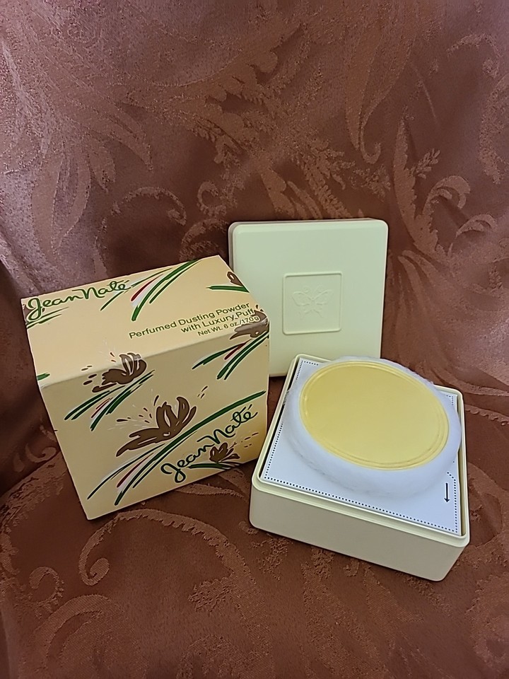 Jean Nate Perfumed Dusting Powder w/Luxury Puff 6 Oz. New Sealed In Box ...