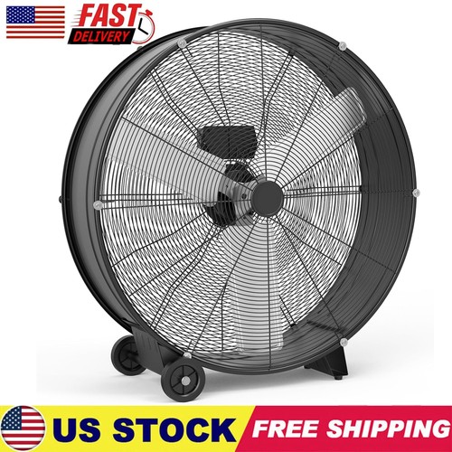 Commercial High Velocity Industrial 30 inch Drum Fan 3Speed Adjustable ...
