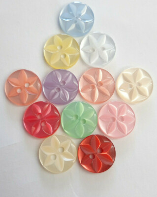 Baby buttons Star baby 14mm 2 hole novelty button - 16 colours - 15% ...