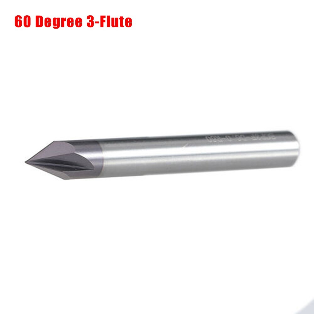 Long Lasting V Groove 60 Degree 2 Flute Carbide Chamfer Milling Tool ...