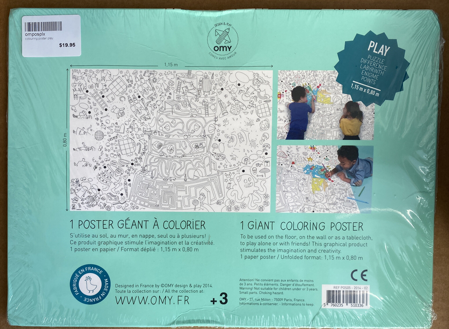 Omy Colouring Play Poster | eBay