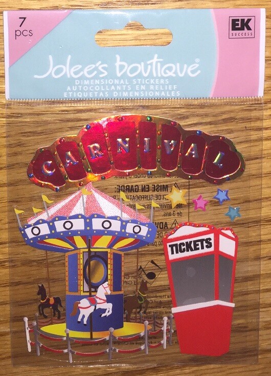 Lot Of 3 Jolees Carnival Boardwalk Amusement Ride Marigold Round Roller ...