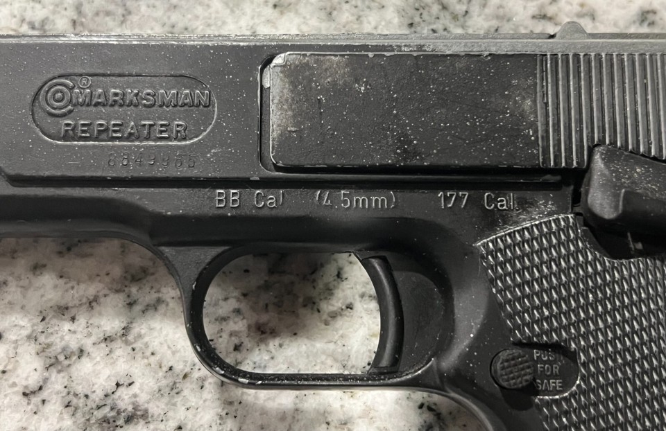 VINTAGE MARKSMAN REPEATER .177 CAL BB GUN PISTOL-FIRES BUT NOT TESTED ...