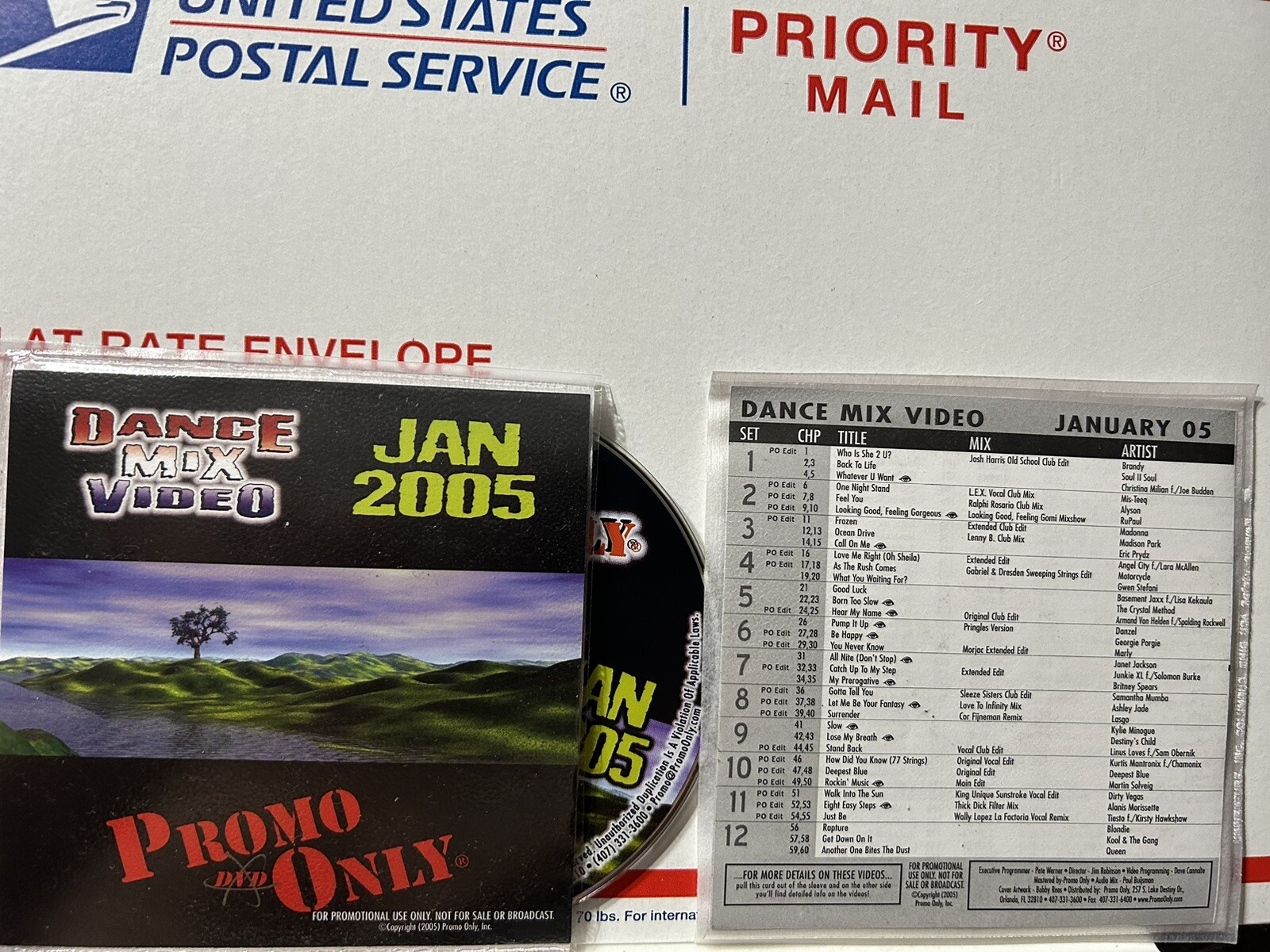 rare DVD sleeve PROMO ONLY Dance Mix Video 2005 January No longer made ...