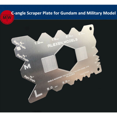 C-angle Scraper Plate Tool for Gundam and Armor Assembly Model Hobby ...