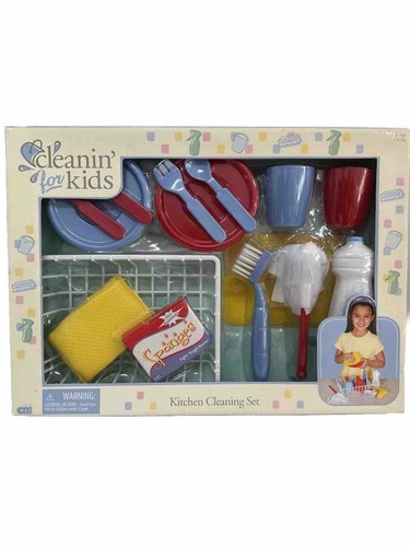 Cleanin For Kids Kitchen Cleaning Set Cups Sponge | eBay
