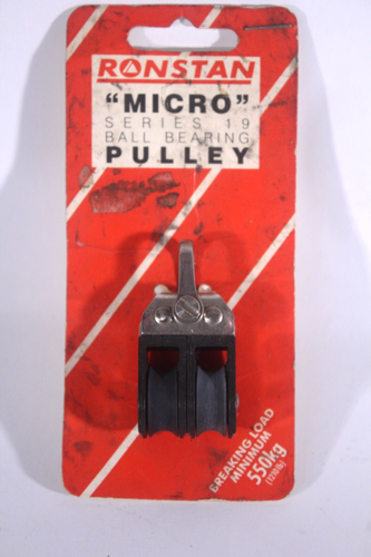 RONSTAN BALL BEARING PULLEY RF1956 5390 19MM ROPE MIN 4MM MAX 6MM 550KG ...