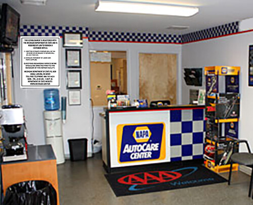 Michigan Consumer Information Auto Repair Poster Vinyl Banner Auto Shop ...