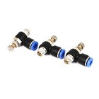 3pcs 6mm Push in Fitting Quick Connector 1/8BSP Speed Control Throttle ...