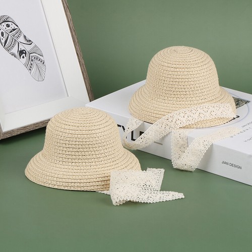 New Fashion Lace Strap Hand-woven Straw Hat For 1/6 Doll Accessories ...