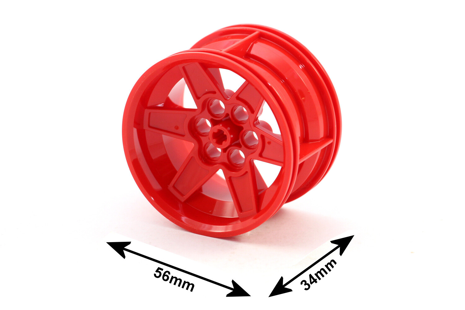 Genuine LegoⓇ 4x Red Tractor Wheel - (15038 / 23798, 15038c05) - Free ...