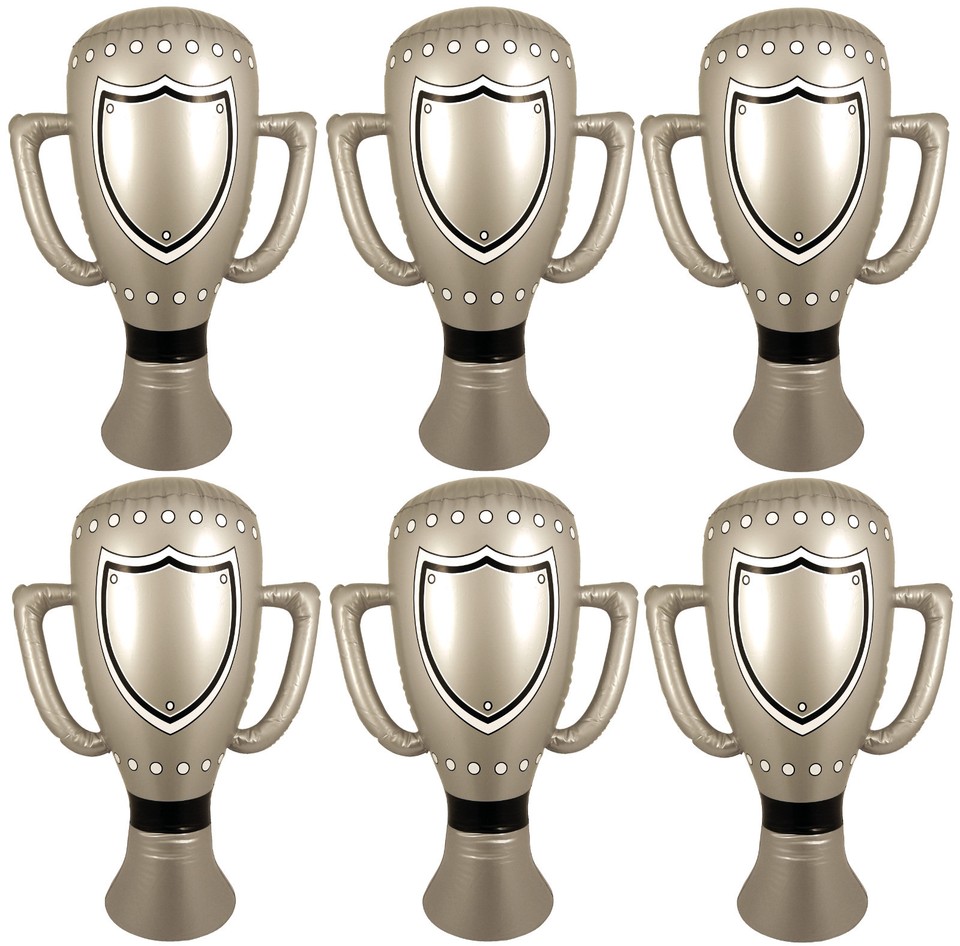 GIANT INFLATABLE BLOW UP 60cm EUROPEAN TROPHY CUP FOOTBALL TOY PARTY ...