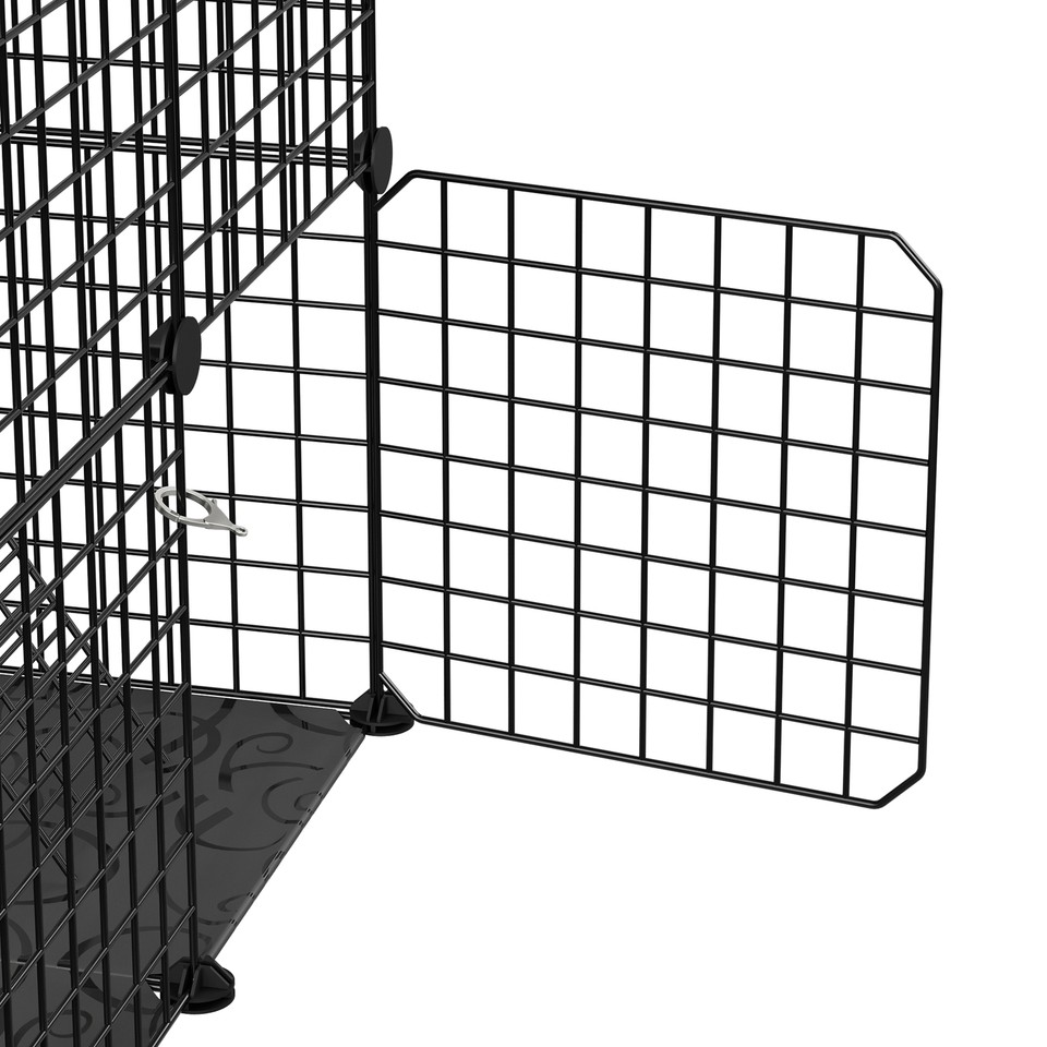 4 Tier Cat Cage Indoor, Large Wire Cat Cage Kennels Enclosures DIY ...