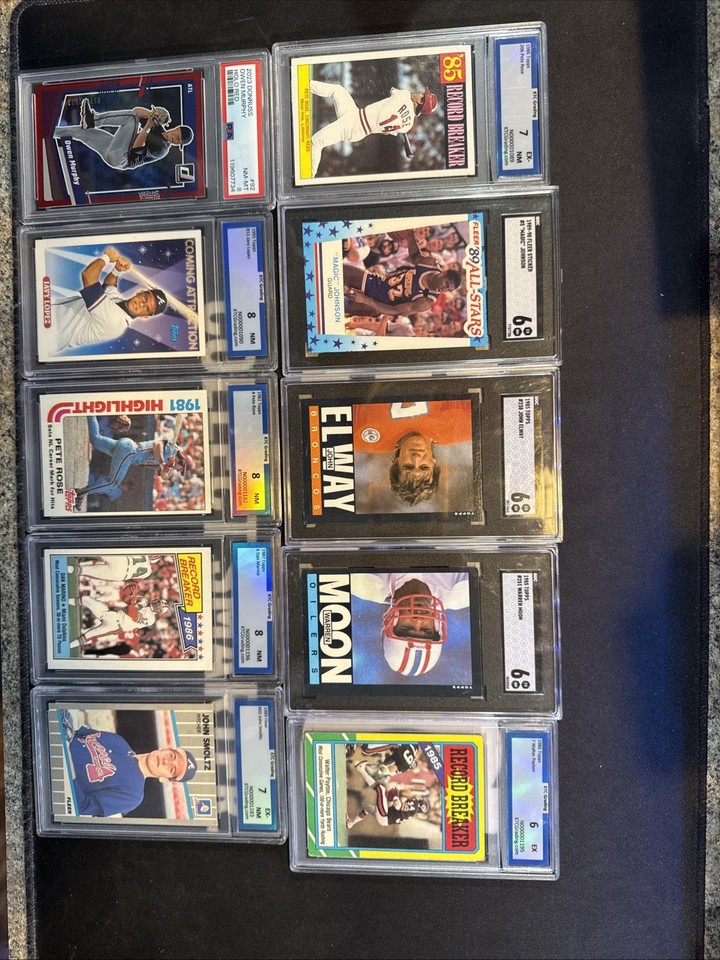 Football Basketball Baseball Graded Card Lot (72) Slabs | eBay
