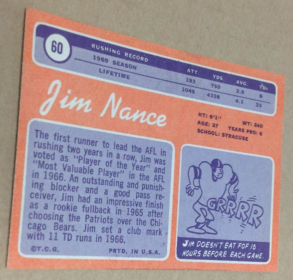 1970 Topps - Jim Nance #60 for sale online | eBay
