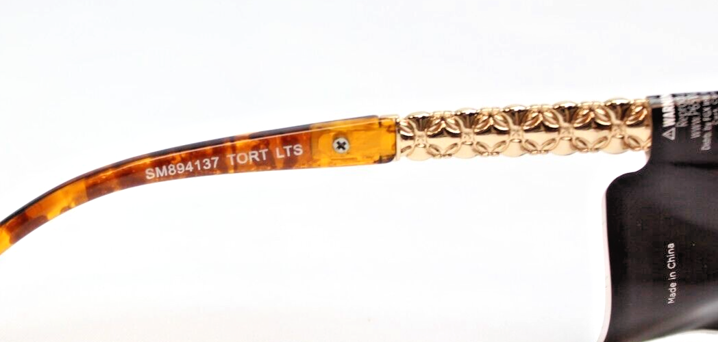 Steve Madden Brown Tortoise Shell & Gold Floral Sunglasses 100%UV ...