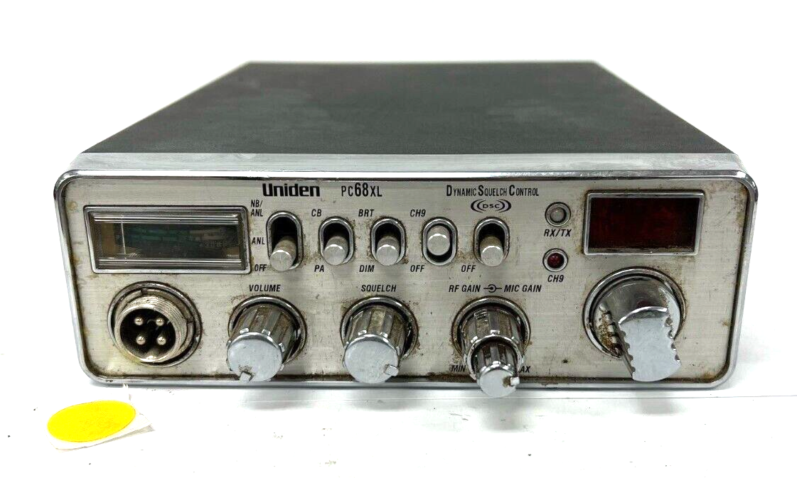 UNIDEN PC68XL CB RADIO WITH PA/CB SWITCH 40 CHANNELS 12 VOLTS OAL 6-1/4" | eBay