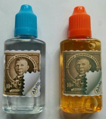 2 bottles Albrite easy Stamp lift remover fluid with dropper nozzle ...