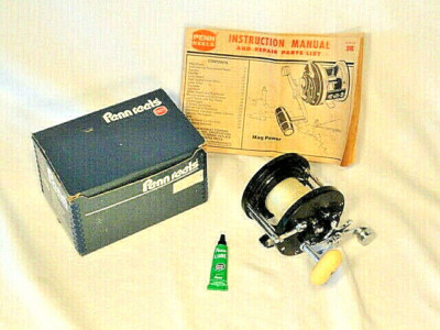 Penn 285 Delmar Fishing Reel Counterbalanced Torpedo Handle w oil ...