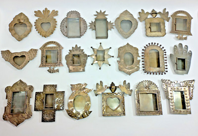 Set of 20 PUNCHED TIN NICHOS handmade mexican niche folk art nicho ...