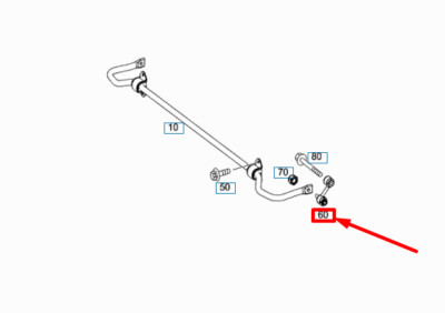 MERCEDES-BENZ CLA C117 REAR TORSION BAR LINKAGE A2463200100 ORIGINAL | eBay