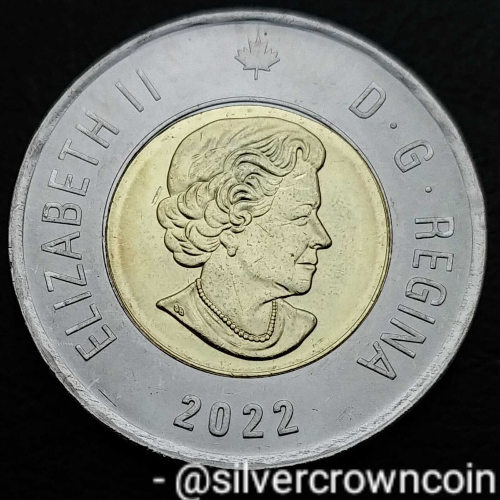 Canada 2 Dollars 2022. Bi-metallic 2$ coin. Hockey. Last year Elizabeth ...