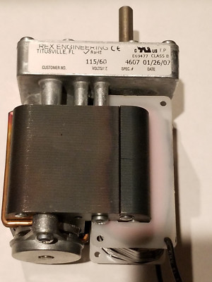 Rex Engineering 115vac Gear Motor Spec#4607 - Brand New | eBay