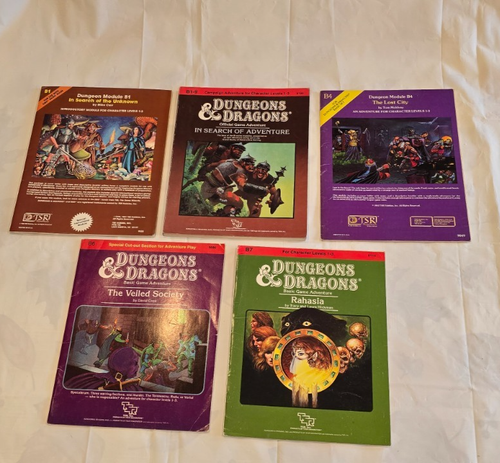 Lot of 5 Vintage 80's D&D, Dungeons & Dragons adventures and modules | eBay