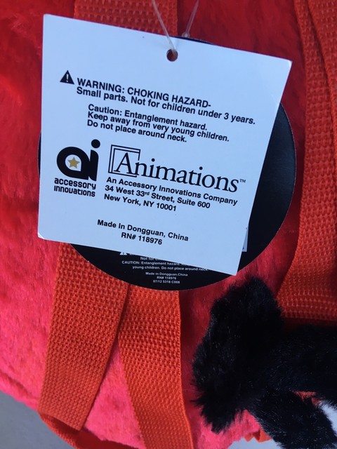 Angry Birds Soft Plush Red Bird Backpack Back 2 School/ Halloween ...