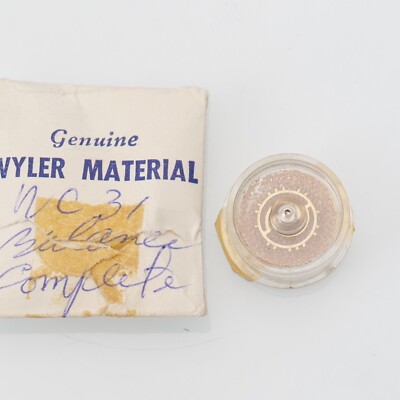 WYLER WC-34, WC31 Balance Complete Watch Part Bestfit 721/954 New Old ...