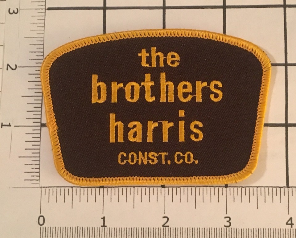 the brothers harris Patch - Construction Company - Vintage | eBay