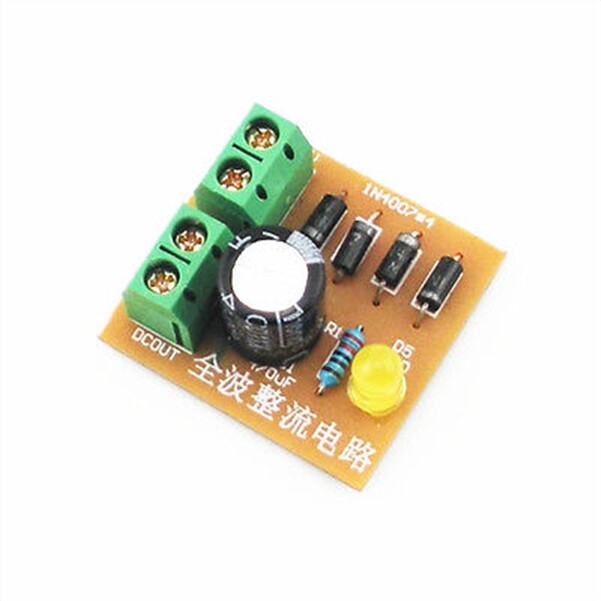 1Pcs Bridge Rectifier IN4007 Ac To Dc Converter Wave Rectifier Circuit ...