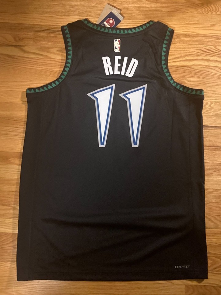 Nike Minnesota Timberwolves Naz Reid #11 Jersey 48 L Trees Blk Hardwood ...