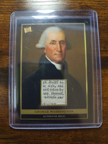 Piece of History Trading Card Relic George Washington WOW! R | eBay