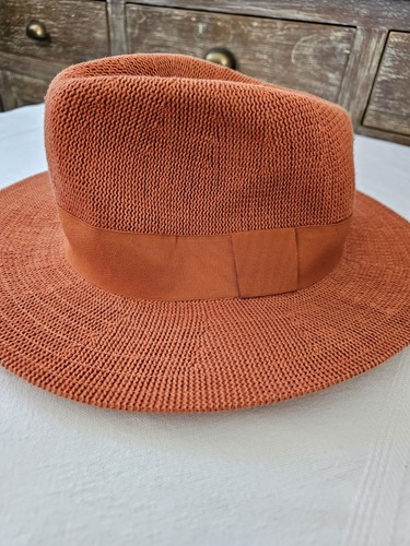 Anthropologie Womens WYETH Country Rancher Boho Hat Terra Cotta Cotton ...