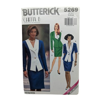 Butterick Pattern 5269 Skirt Top 3 Versions Uncut Sizes 18 20 22 ...