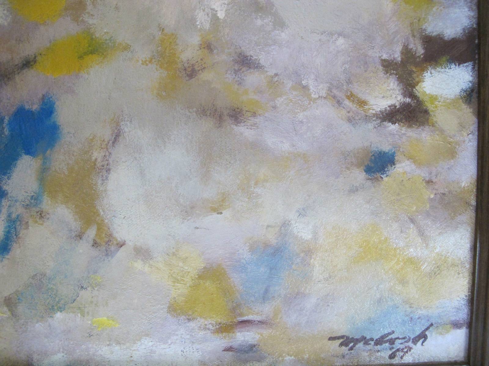 Oregon Art DAVID McCOSH Mottled Colorful ABSTRACT Signed Original Oil ...