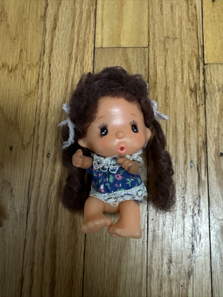 VTG 80s J Shin Ice Cream Face Doll Blue Pink Yarn Hair Komfy Kid Clown Boy Girl | eBay