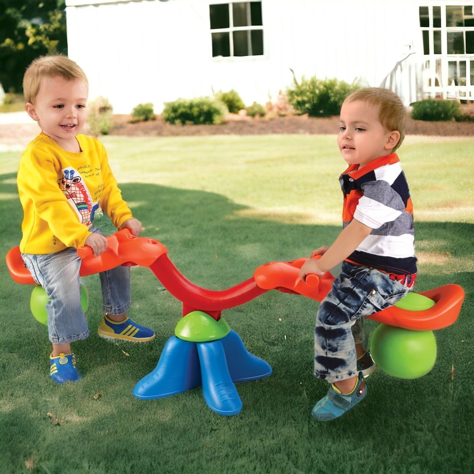 Kids Seesaw Children Toddlers Teeter Totter See Saw Rotating Garden ...