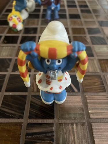 Smurfs 20531 Soccer Fan Smurfette Figure Vintage Cheer Squad Rare Smurf ...