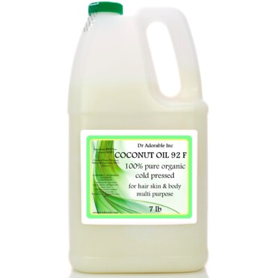 7 LB ONE GALLON 128 FL OZ ORGANIC COCONUT OIL 92 Degree | eBay