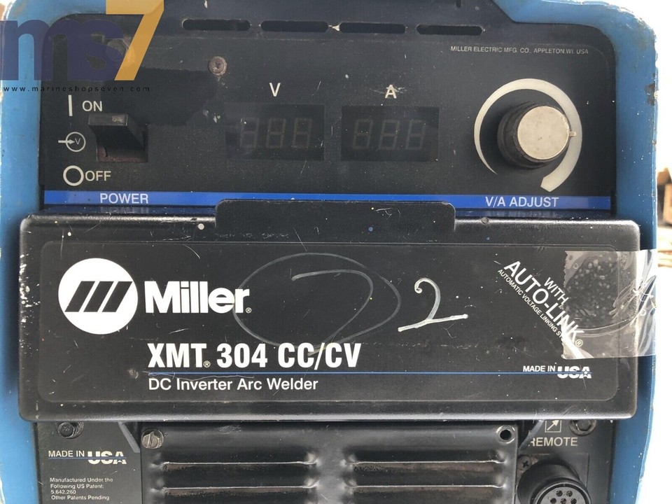 MILLER XMT 304 CC/CV DC INVERTER ARC WELDER WITH AUTO-LINK 230/460V # ...