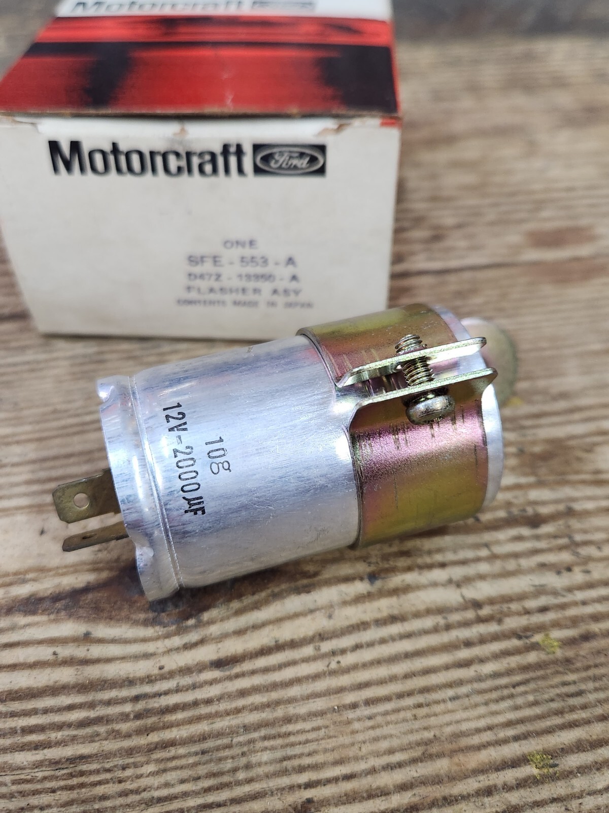 Vintage Motorcraft SFE-553A Flasher Relay OEM 1974 Ford Courier # D47Z ...