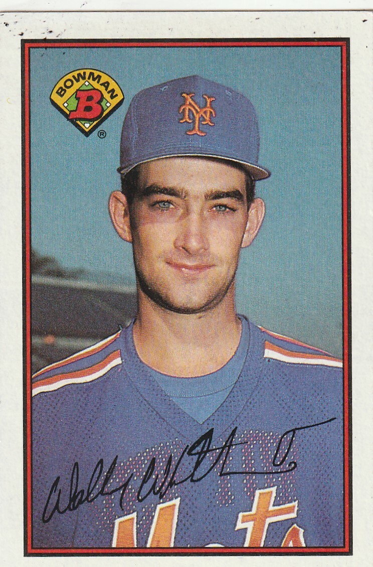 FREE SHIPPING-MINT-1989 Bowman Wally Whitehurst #373 METS PLUS BONUS ...