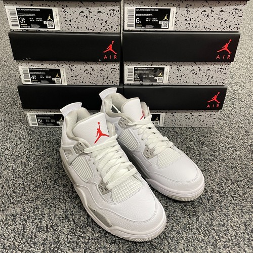 Air Jordan 4 IV Retro White Oreo DJ4699-100 GS 3.5-6.5y 5-8W DS RARE ...