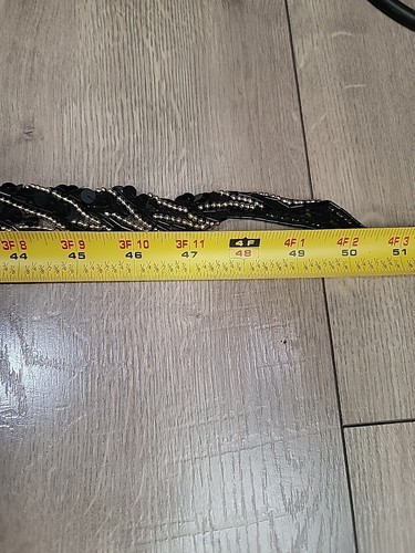 Necklace ballroom drop dangle Shawl Necklace collar black gold beads ...