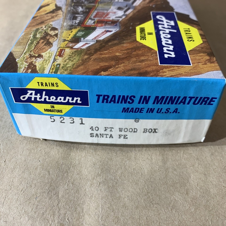 Athearn Trains In Miniature 5231 40 Ft Wood Box Santa Fe | eBay