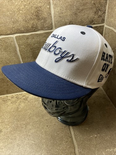 CUSTOM New Era Retro Dallas Cowboys “HATE ON” Snapback White 214 ONE OF ...