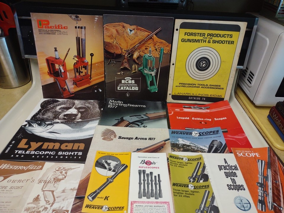 Gun Book, Brochure & Pamphlet Lot (27) Vintage 1966-1988 Era Original ...